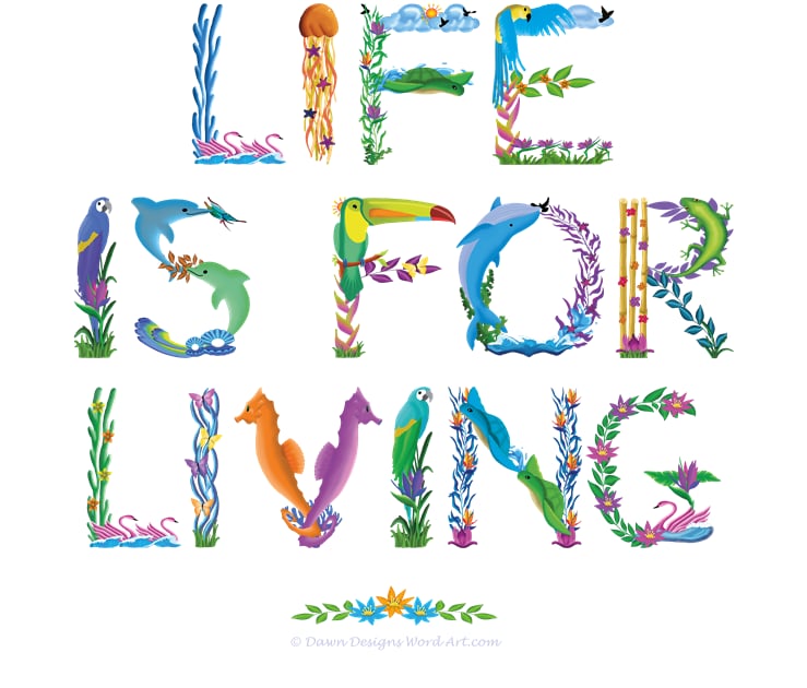 Captivating Animal Word Art Gallery | Stunning Designs | Dawn Designs ...