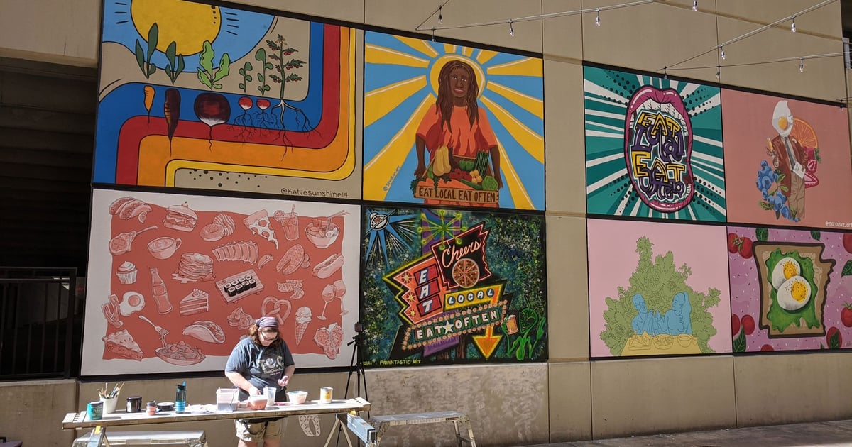 Custom Ben E. Keith Mural in Little Rock Pocket Park by Allison Tucker ...