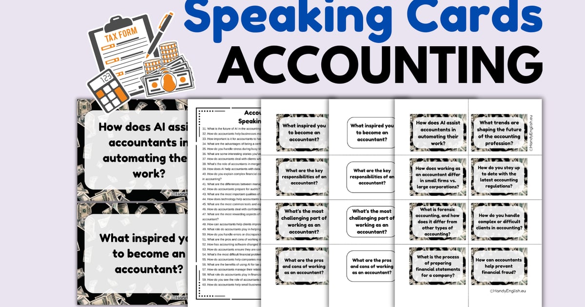 [PDF/PNG] Speaking Cards: English for Accounting - Business English ...
