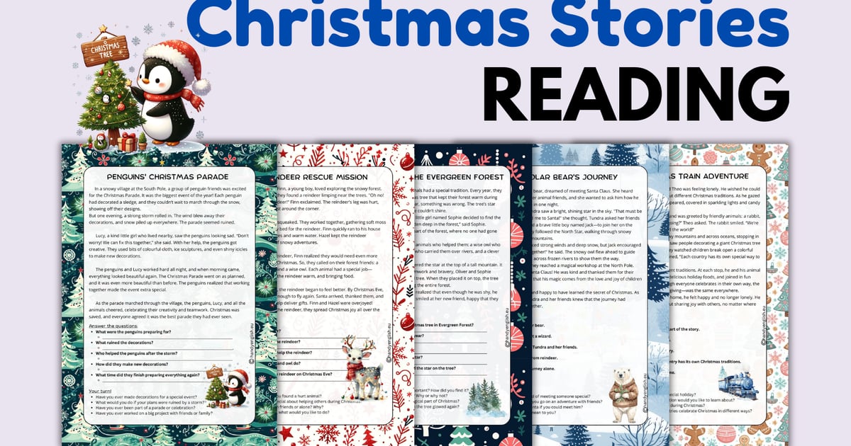 [PDF] Reading: CHRISTMAS STORIES | Handy English - ESL lesson plans and ...