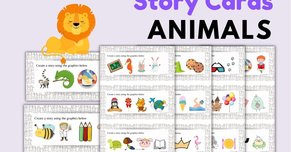 [PDF/PNG] Story Cards #2 Animals | Handy English - ESL lesson plans and ...