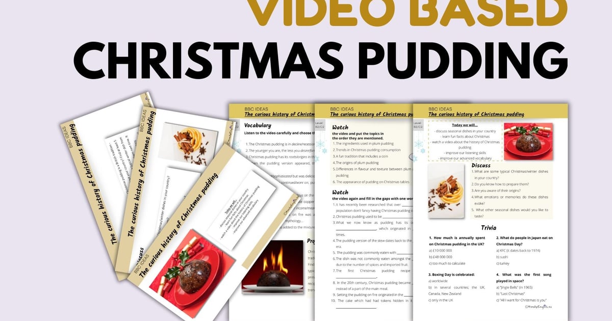 [PDF/PNG] BBC Ideas - the history of Christmas pudding | Handy English - ESL lesson plans and ...