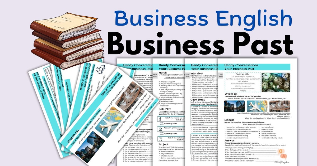 [PDF/PPT] Business English: Your Business Past | Handy English - ESL ...