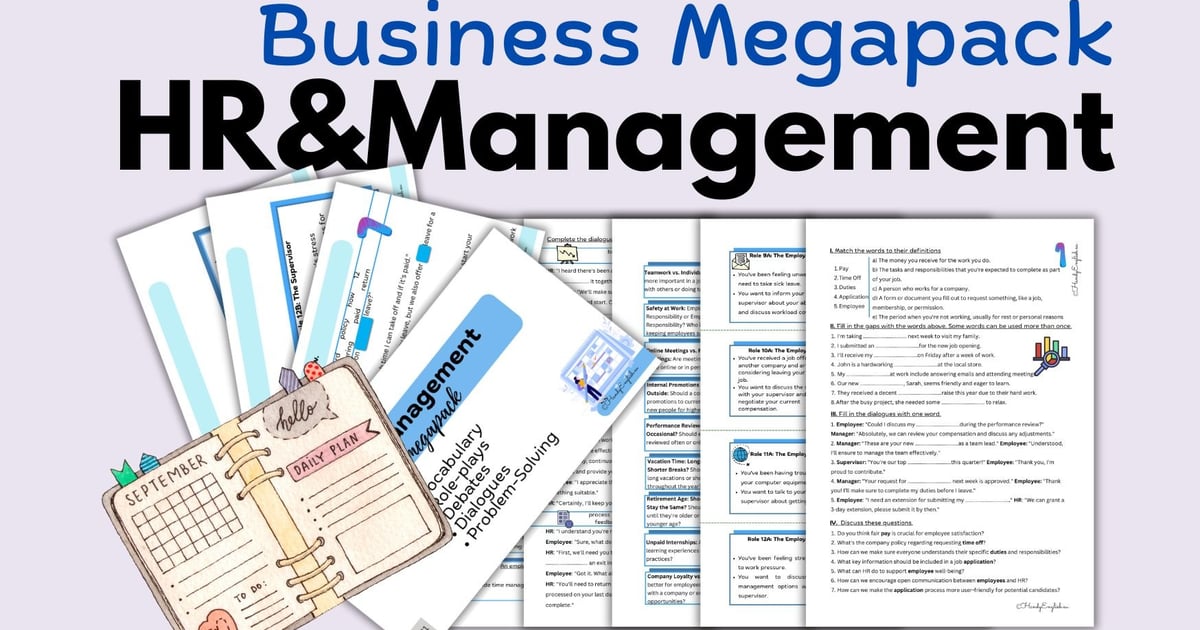 [PDF/PPT] Business English Megapack: HR & Management | Handy English ...