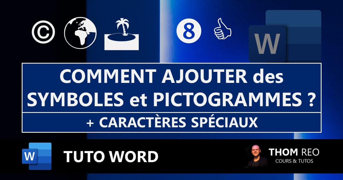 Les SYMBOLES, PICTOGRAMMES et CARACTÈRES SPÉCIAUX | Thom Reo - Cours et ...