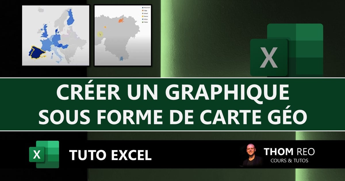 Générer une CARTE GÉOGRAPHIQUE avec EXCEL (statistiques par pays ...
