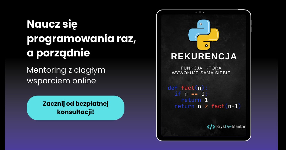 Programowanie w Pythonie dla każdego - indywidualny mentoring | Nowoczesny mentoring programowania