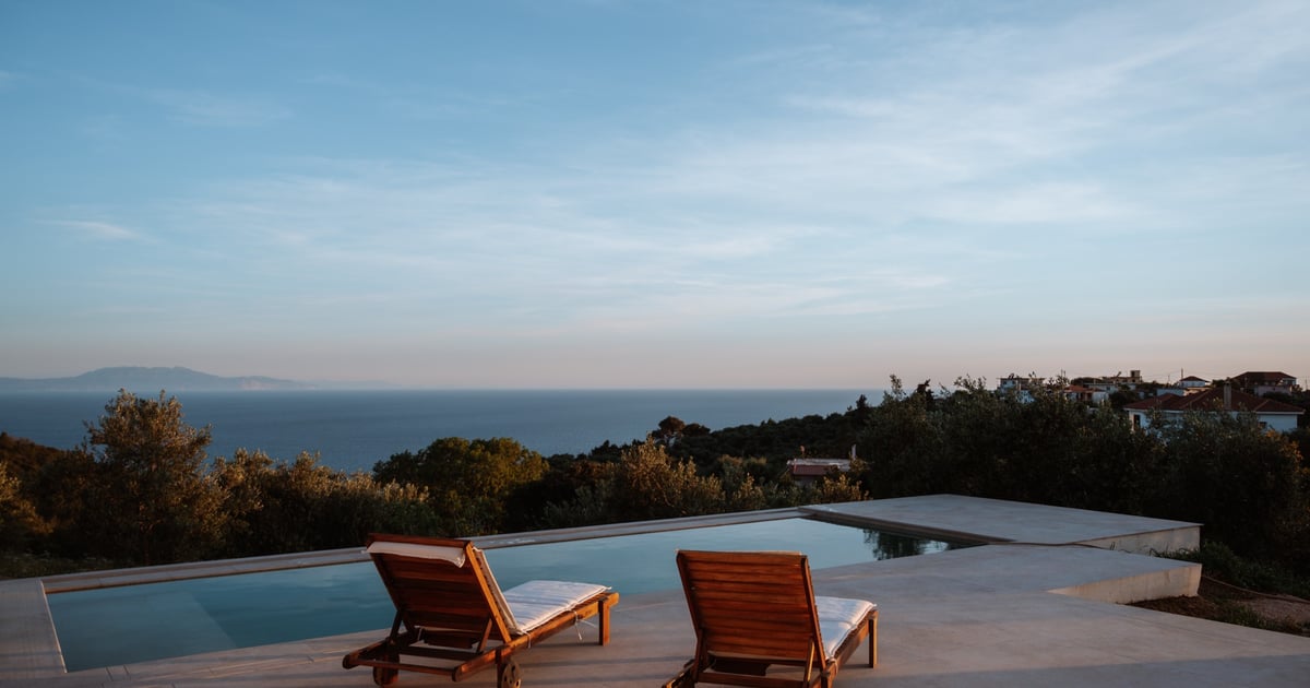 Villa Nevas - Authentic Stone Villa in Loutsa with Pool | Villa Nevas