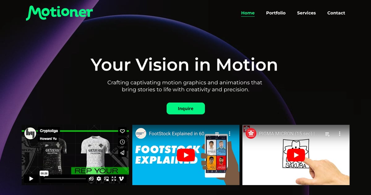 Motioner Portfolio - Motion Graphics and Explainer Videos | Motioner