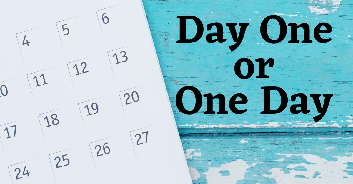 Day One or One Day | Michael Wilson