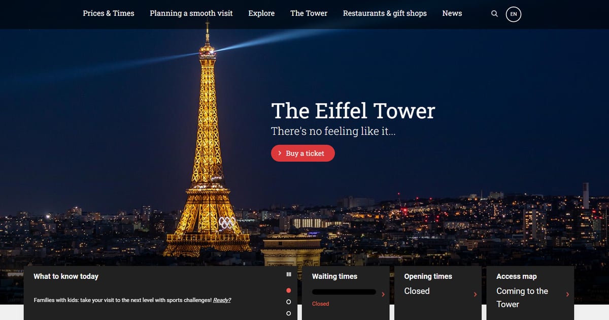Instantly Book Eiffel Tower Tickets Online till Summit | High Peak Extreme