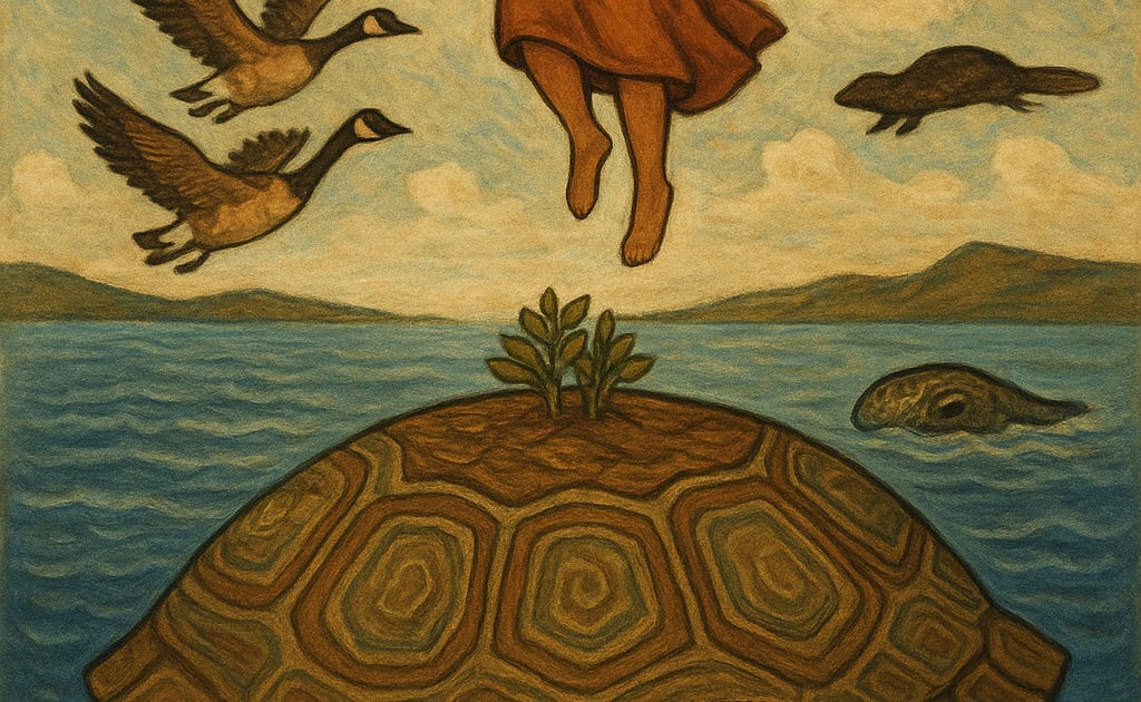 🐢 Sky Woman and the Creation of Turtle Island | Tribal Spirits Art