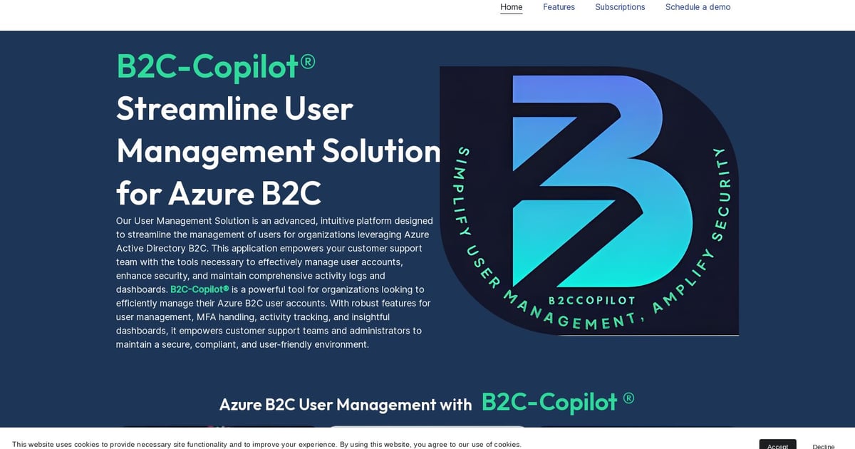 Azure B2C User Management Solution B2C-Copilot | Azure B2C User Management Solution