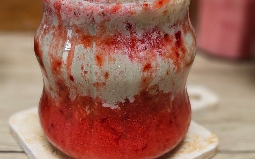 Recette Matcha Latte fraise glacée 🧊 | Thé Matcha