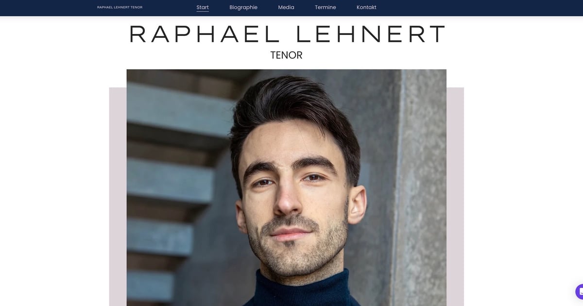 Website des Tenors Raphael Lehnert | Tenor Raphael Lehnert