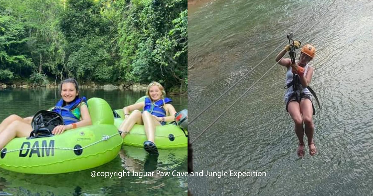 Best Cave Tubing and Zipline with Jaguar Paw Belize | Jaguar Paw Cave & Jungle Exp - Cave Tubing ...