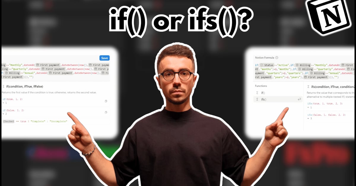 Difference Between If and Ifs Formulas in Notion: Simple Guide | Notionbase