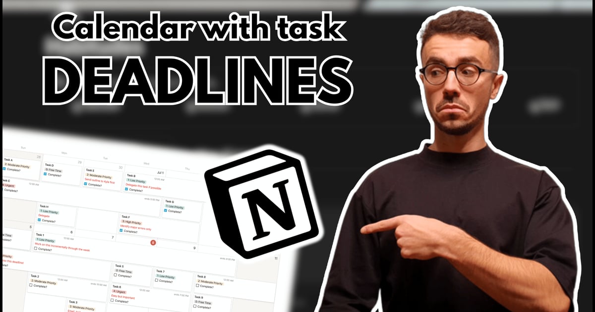 How to Create a Calendar with Tasks in Notion: Step-by-Step Guide | Notionbase