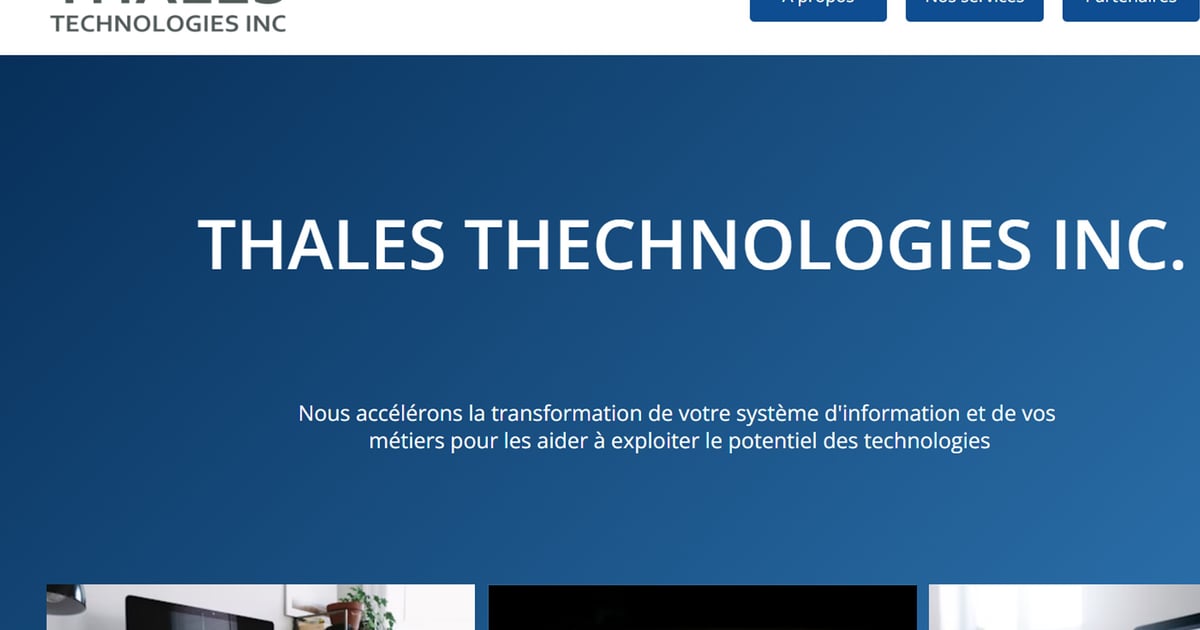 Transformation numérique avec Thales Technologies | THALES TECHNOLOGIES