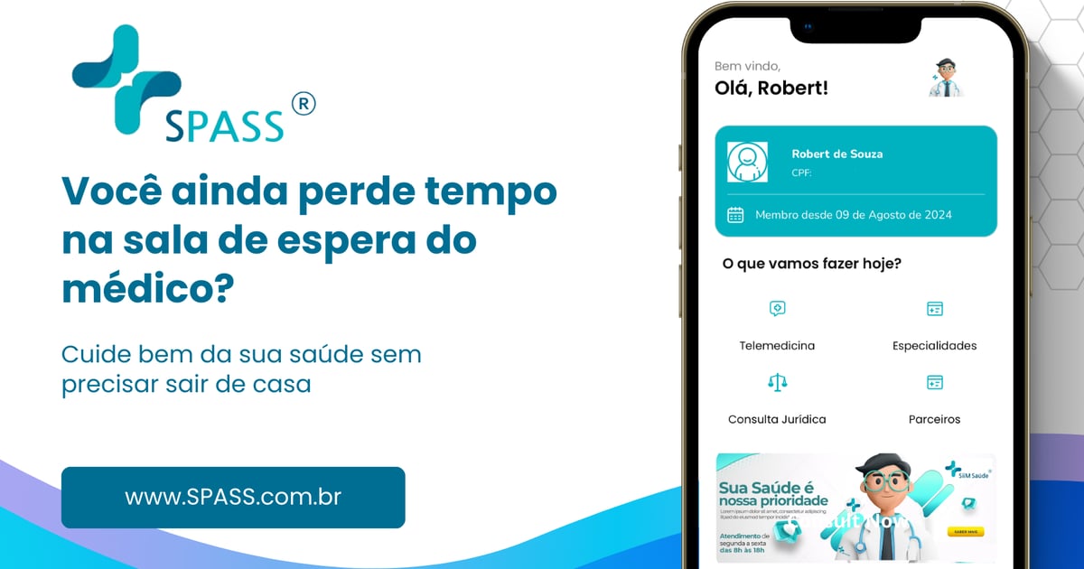 Aplicativo Telemedicina | SPASS Saúde e Benefícios