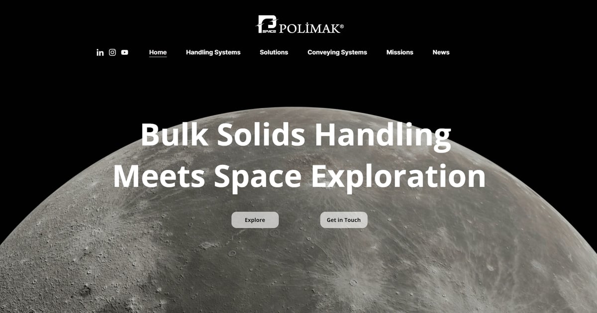 Home | Polimak Space Mining, Regolith Handling, ISRU Systems