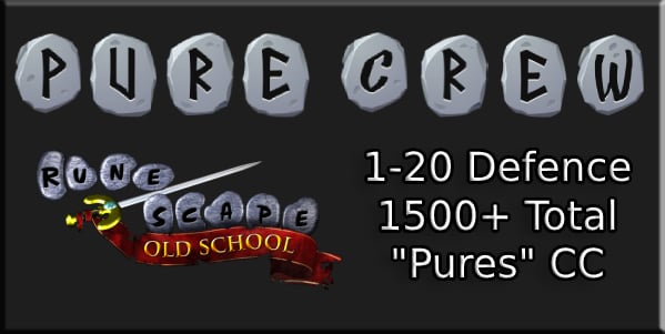 Old School Runescape Clan for Pures - Join Us! | Pure Crew - OSRS 1-20 ...