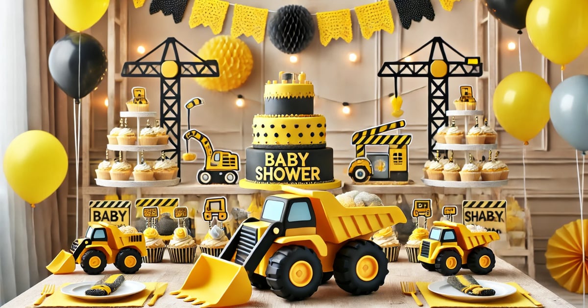 Building Memories: Fun and Creative Construction-Themed Baby Shower ...
