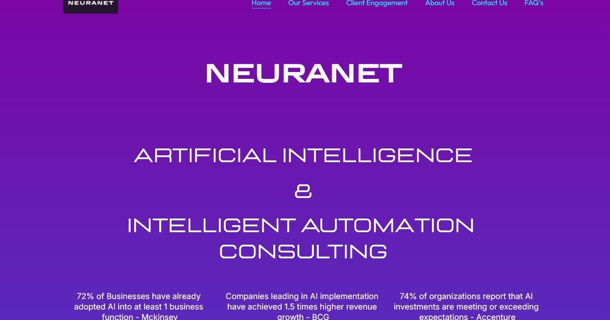 Neuranet Leading Ai Consultancy Automation Services Neuranet