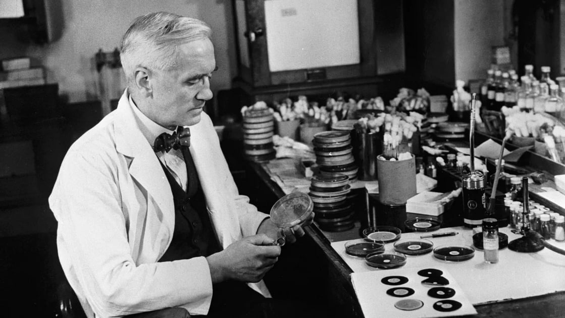 Beyond Petri Dishes: Alexander Flemming's Microbial Journey | The Art Gene