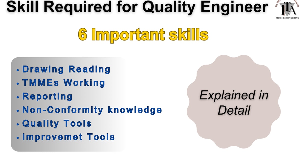 Essential Skills required for Quality engineer | Quality engineer ...