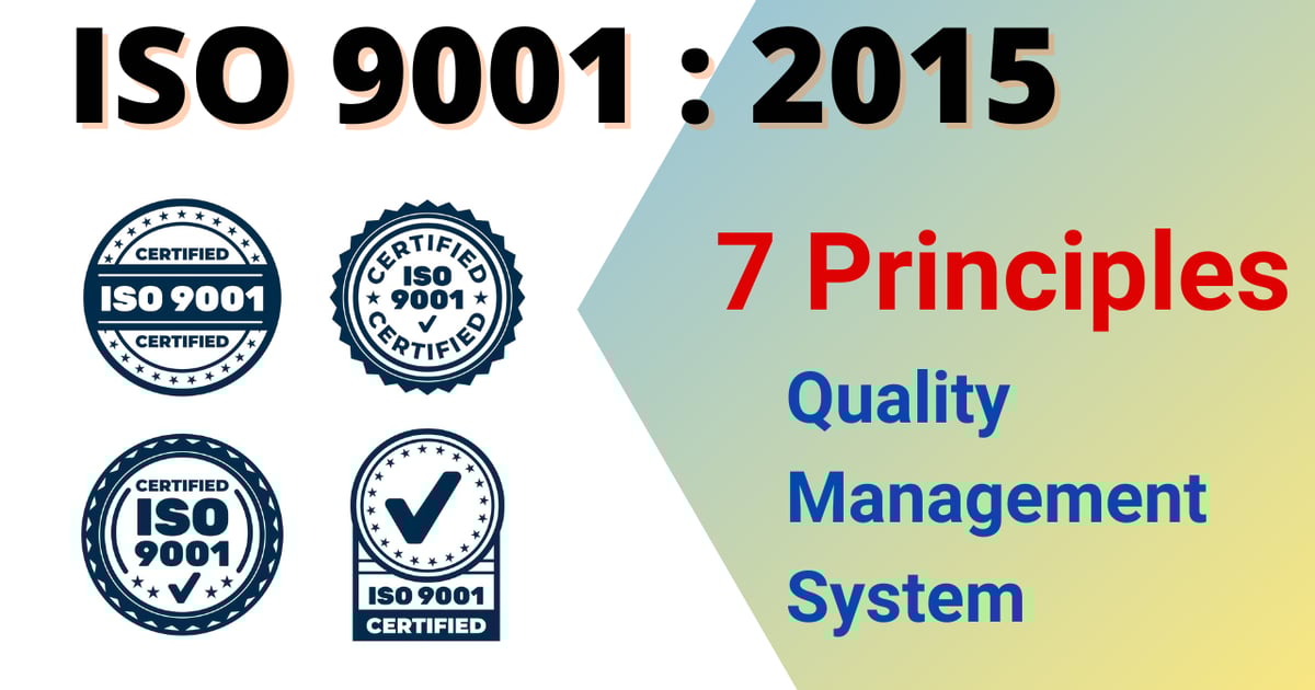 Principles of ISO9001 2015. Base of Quality Management System | ITA ...