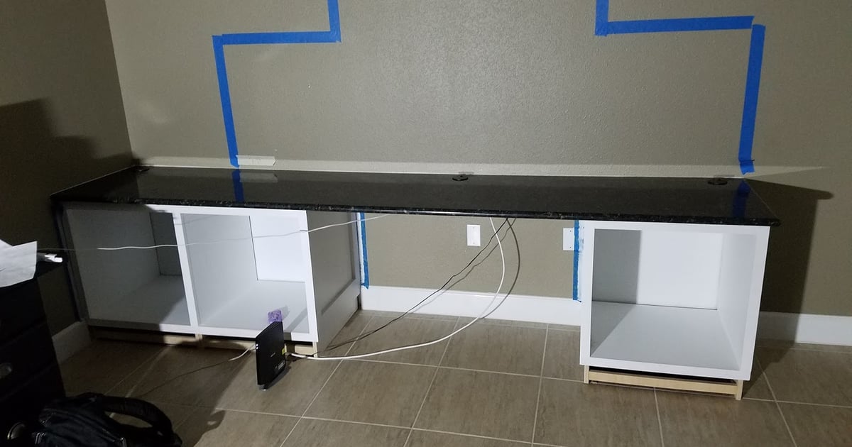 Custom Office Desk and Hutch Part 1 | ManCave Garage Workshop