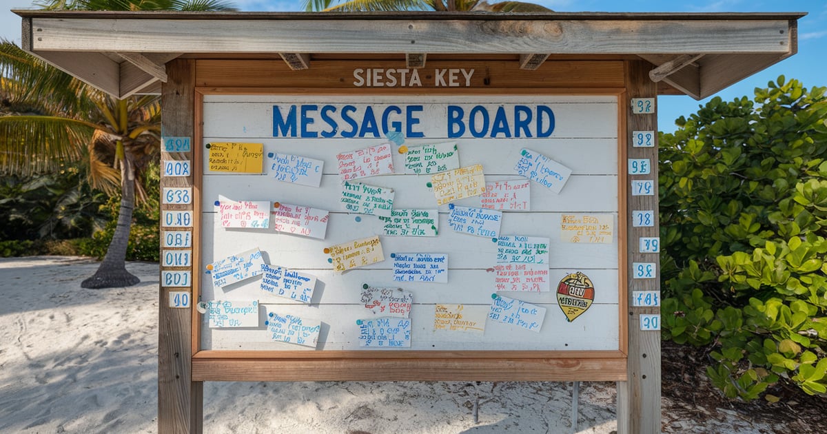Message Board | Siesta Beach