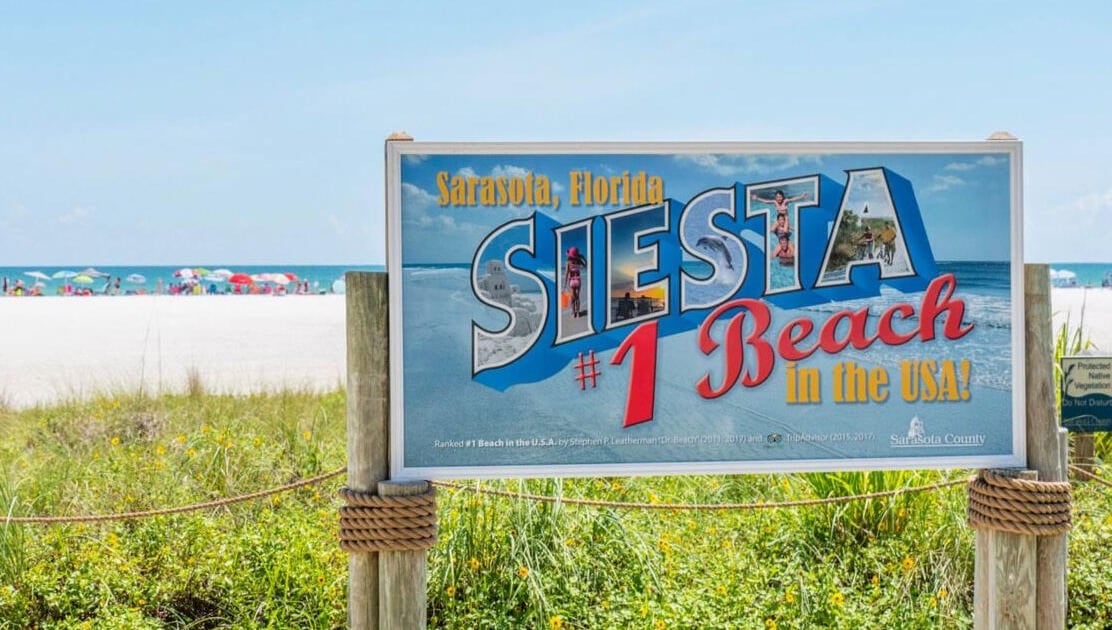 Siesta Key Map Guide - Find Attractions & Accommodations | Siesta Beach