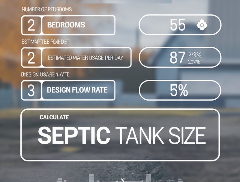 Septic Tank Size Calculator: Residential project | Dzynity