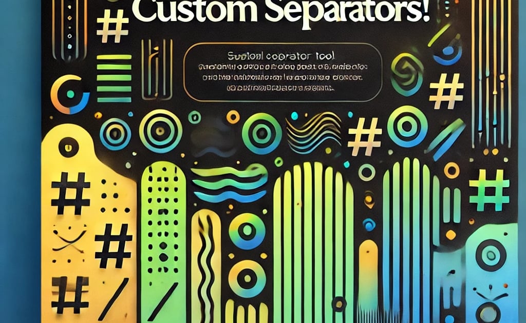 Ultimate Guide to the Free Custom Separator Tool: Simplify Your Text Formatting | Bukars.com