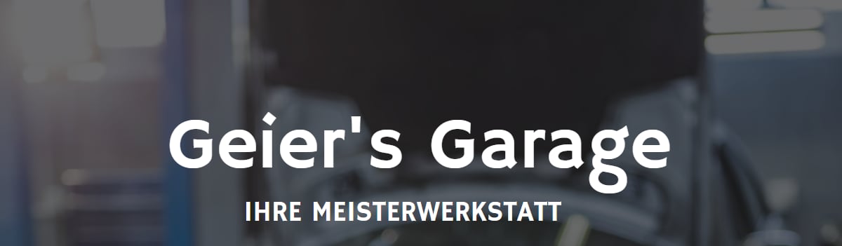 Kfz-Werkstatt | Geier's Garage