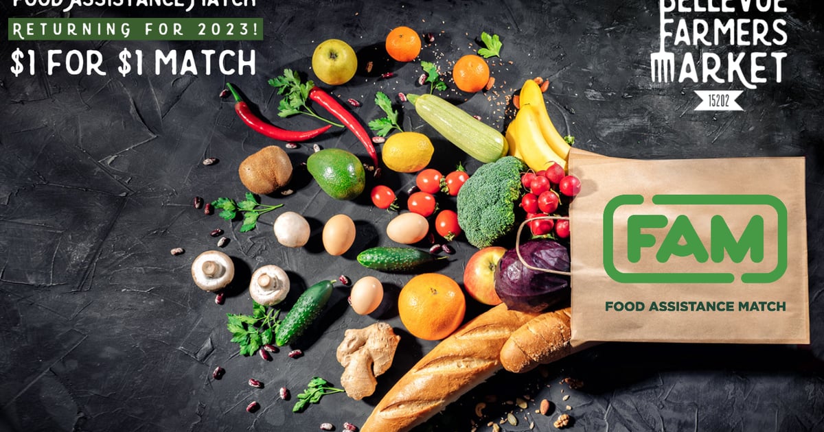 Food Assistance Match 2023 | Bellevue (PA) Farmers Market