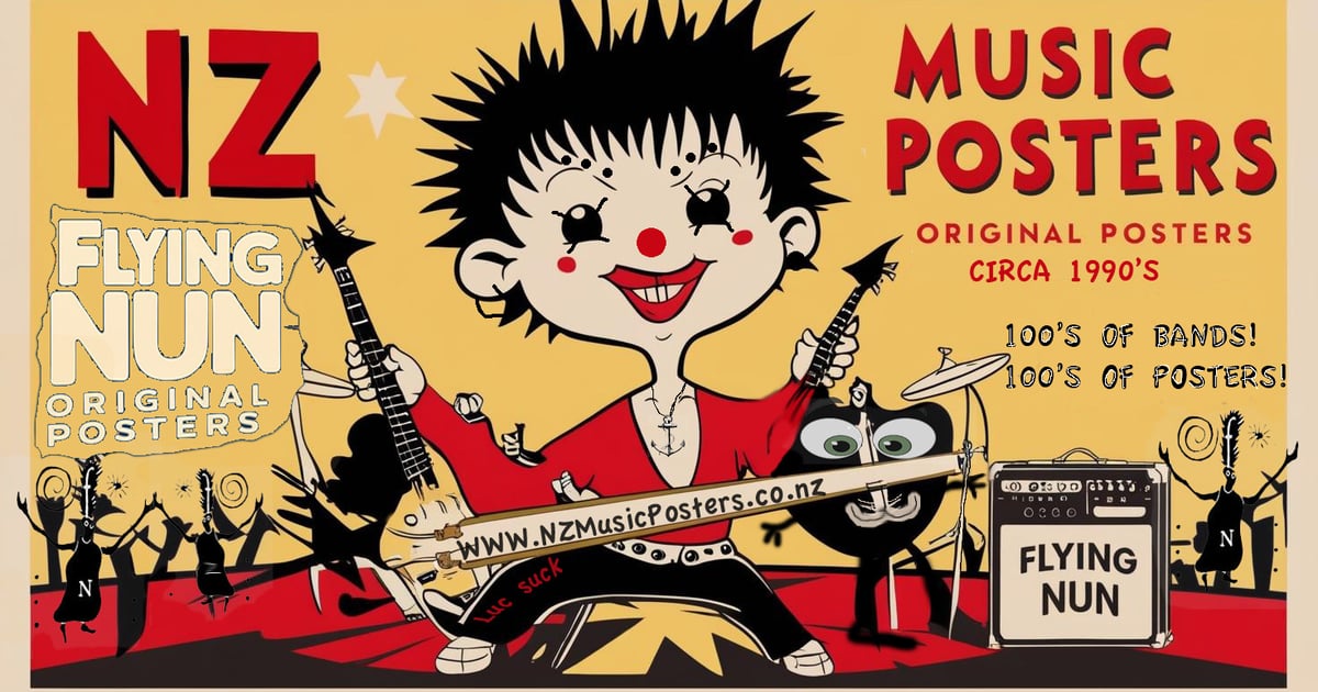 Explore NZ Music Posters & Memorabilia from the 1990s | NZ Music ...