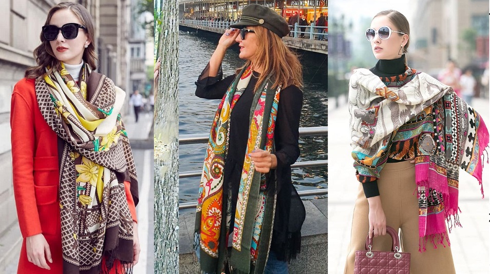 Luxurious Silk Scarves and Wraps for Modern Women | Scarf links