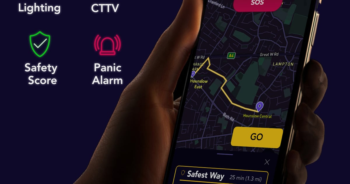 Safest Way | Personal Safety App for Night Walks | Safest Way