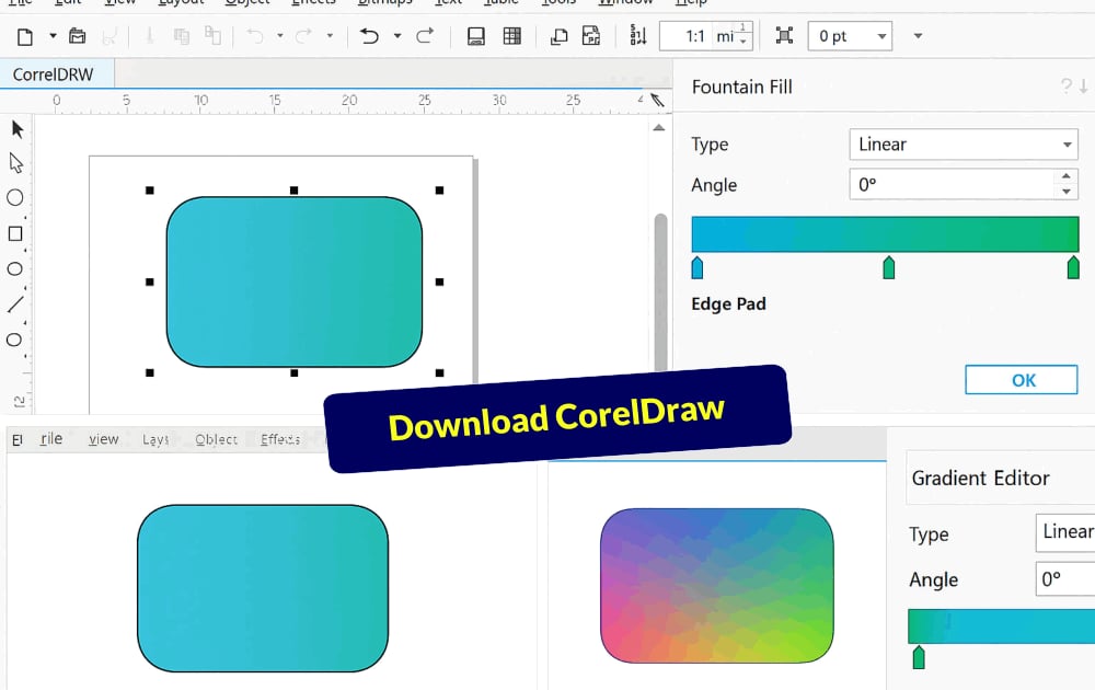 Color Gradient in CorelDraw: Enhance Your Designs | Painting Graphics