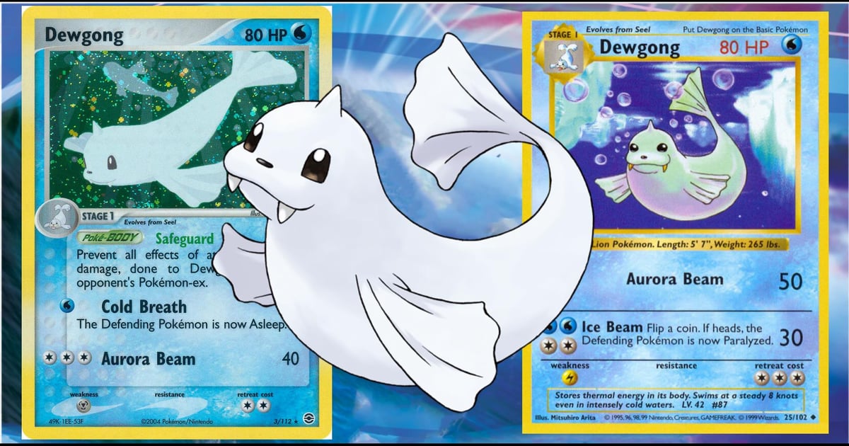 History of Dewgong in the TCG Pokemon Trading Card Game Overview! | sabatcg