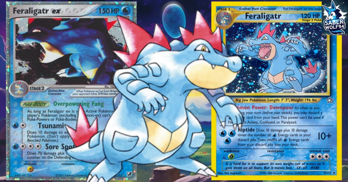 History of Feraligatr in the TCG Pokemon Trading Card Game Overview ...