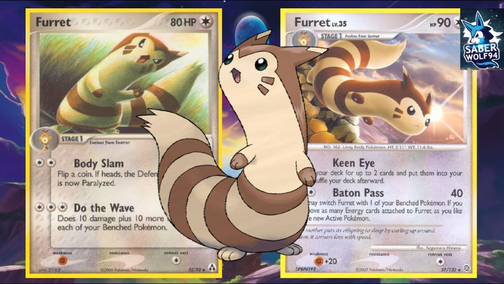 History of Furret in the TCG Pokemon Trading Card Game Overview! | sabatcg