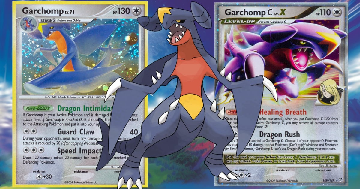 History of Garchomp in the TCG Pokemon Trading Card Game Overview ...