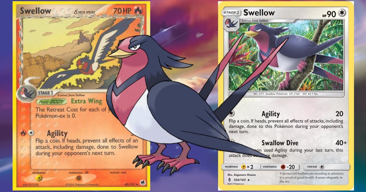 History of Swellow in the TCG Pokemon Trading Card Game Overview! | sabatcg