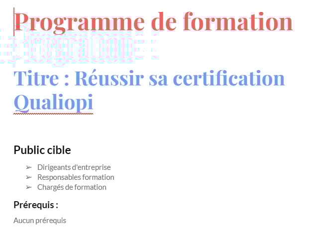 Modèle de Présentation d'un Programme de Formation + Conseils | Skills Motion