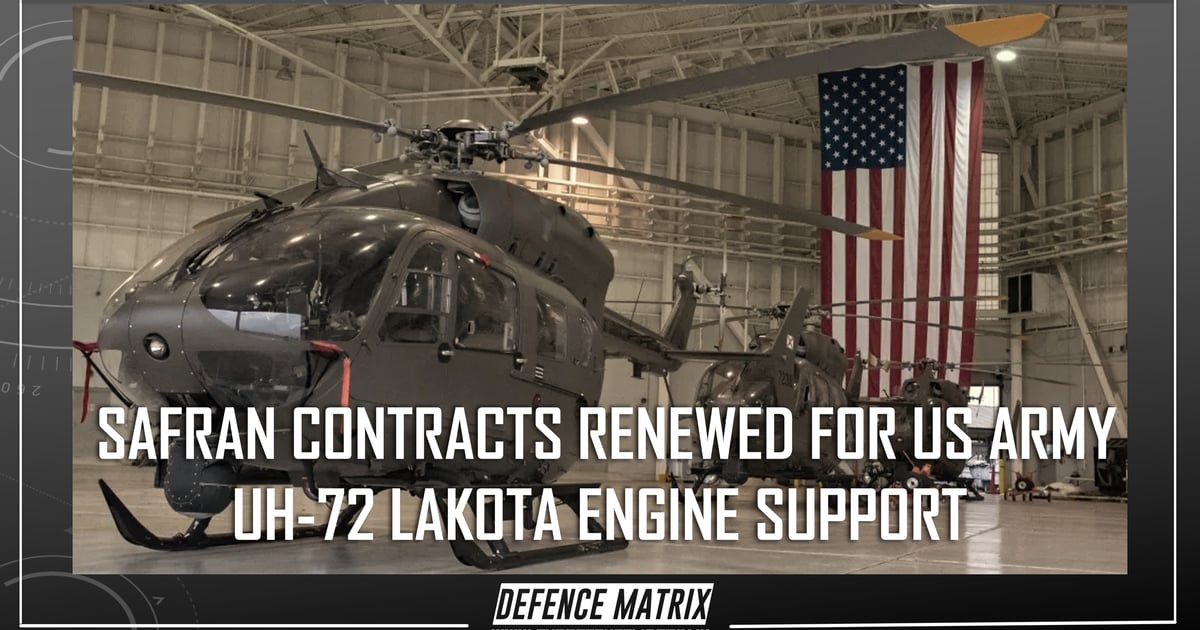 Safran contract renewed for U.S. Army UH-72 Lakota engine support ...