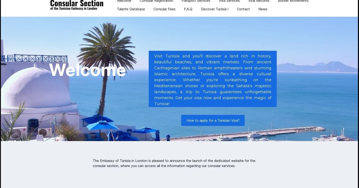 The New Consular Section Website | Consular Section